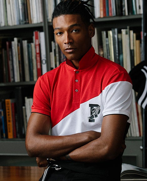 P-Wing Stretch Mesh Polo Shirt
