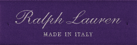 Ralph Lauren purple label clothing tag